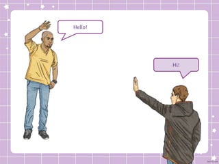 First English Class: Saying hello! Lesson for beginners | PPTX