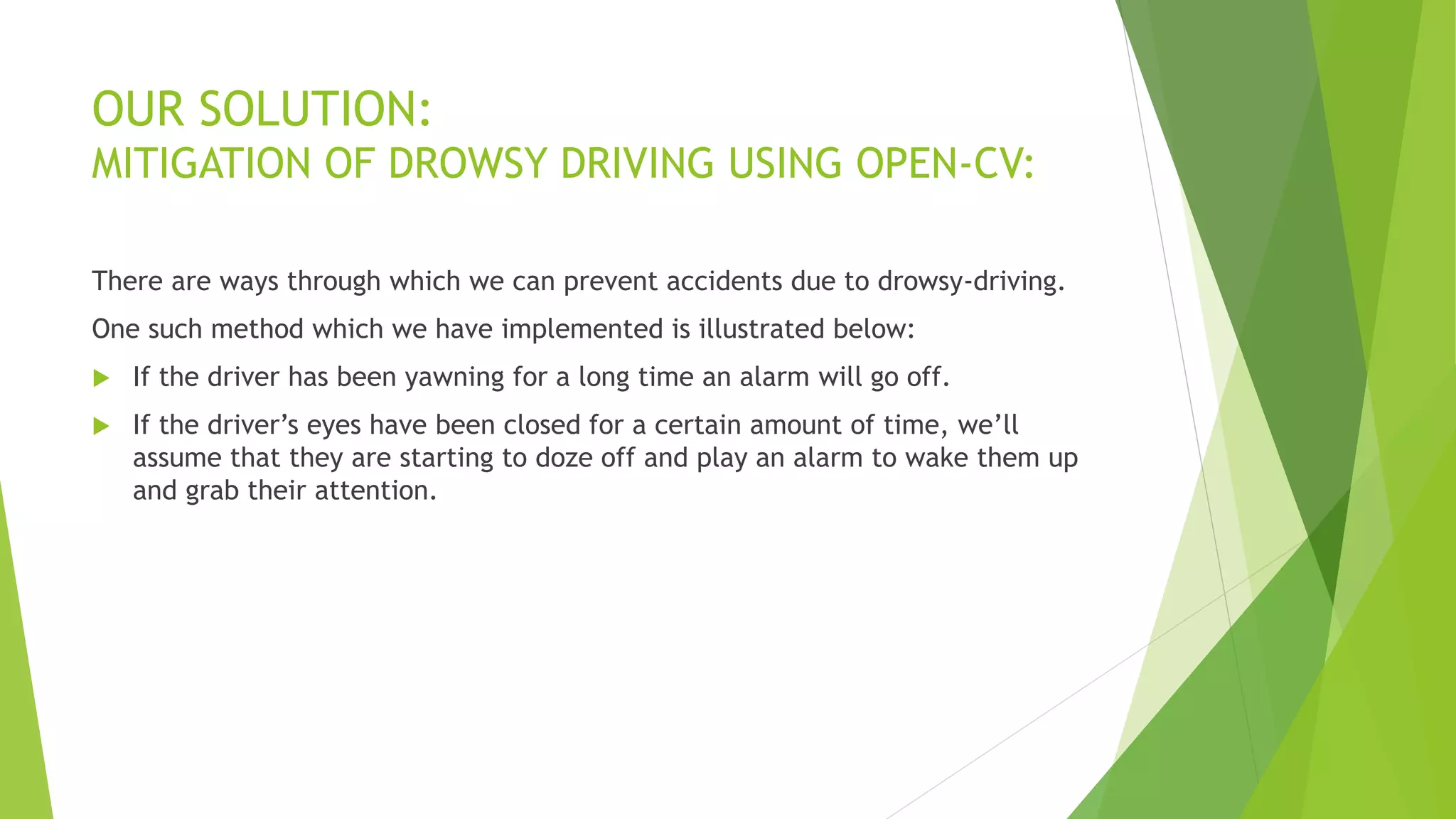 Drowsiness Detection And Updating System Pptx