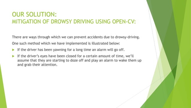 Drowsiness detection and updating system | PPTX