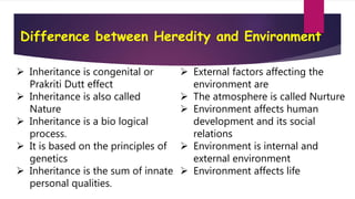 T - Heredity and Enivronment | PPTX