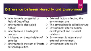 T - Heredity and Environment | PPT