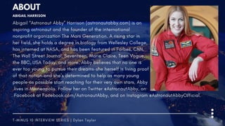 T minus 10 - Astronaut Abby Harrison | PPT