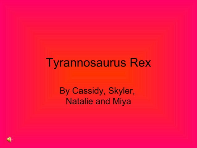 T rex | PPT | Reptiles | Pets