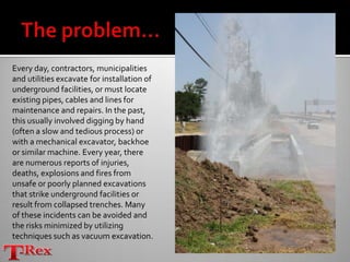 T Rex Services - Hydro Excavation | PPTX | Auto Repair | Automotive