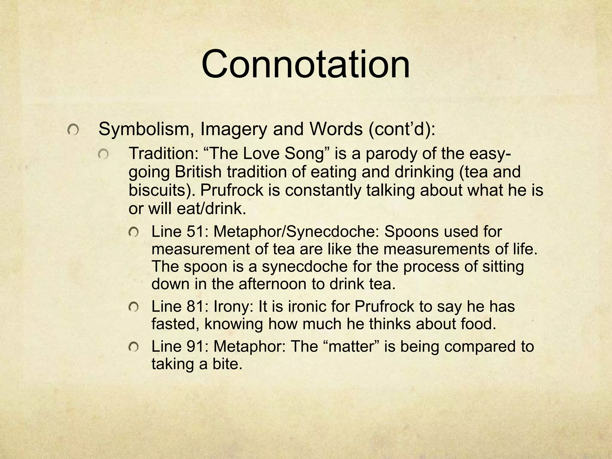 The Love Song Of J. Alfred Prufrock | PPTX