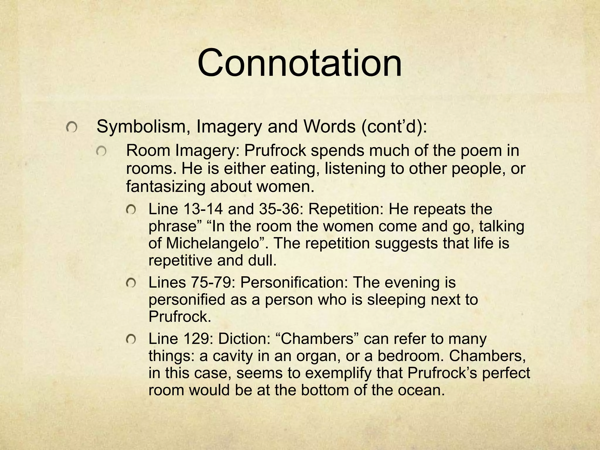 The Love Song Of J. Alfred Prufrock | PPTX