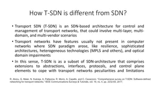 T-SDN Controllers for Transport Network | PPTX | Computer Networking | Computing