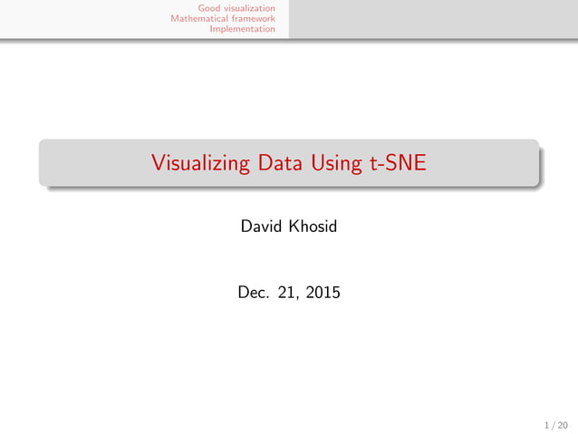 Visualizing Data Using t-SNE | PDF