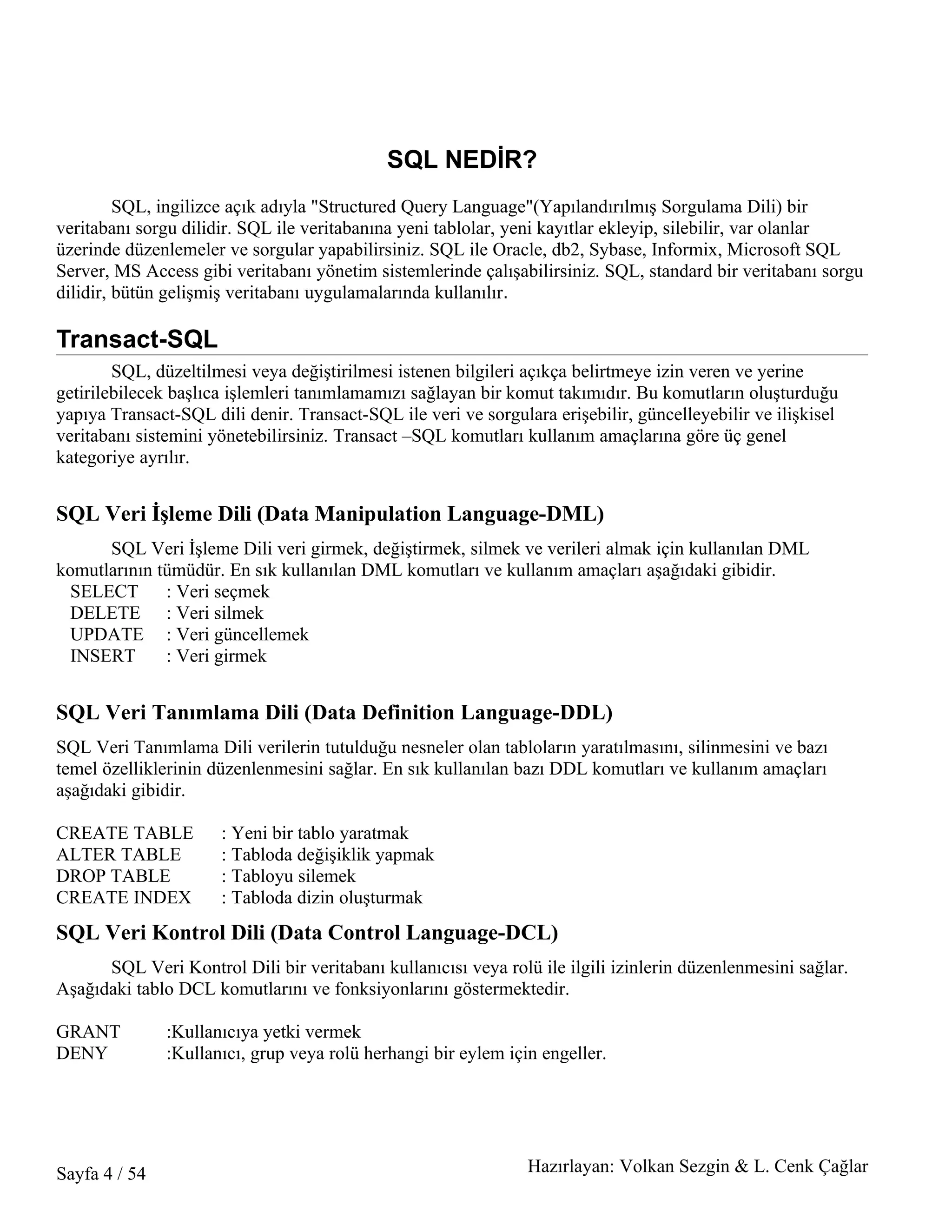 Transact-SQL | DOC