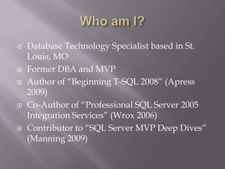T-SQL Denali St. Louis Day of .Net