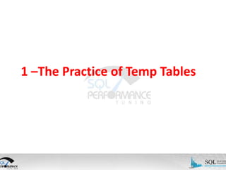 T sql performance guidelines for better db stress powers | PPT