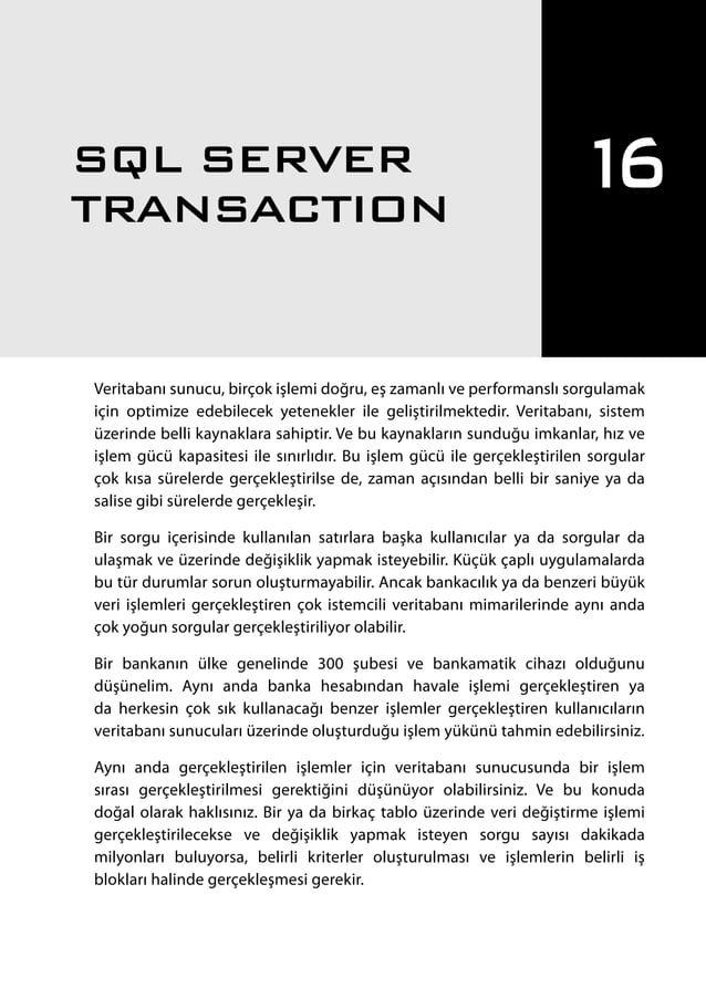 İleri Seviye T-SQL Programlama - Chapter 16 | PDF