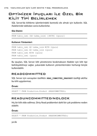 İleri Seviye T-SQL Programlama - Chapter 16 | PDF