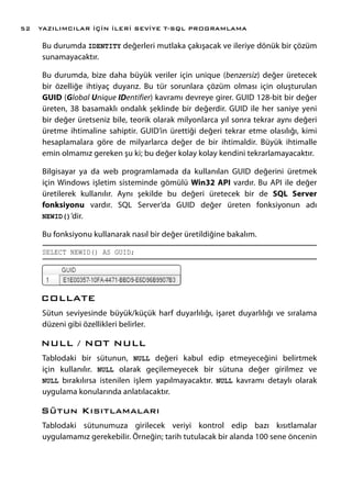 İleri Seviye T-SQL Programlama - Chapter 02 | PDF