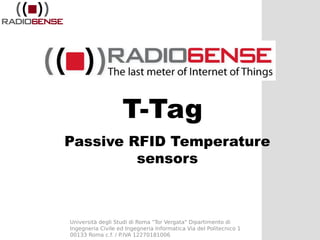 T Tags RFID Temperature Sensors | PPT