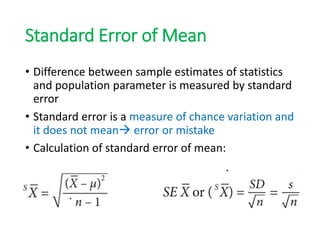 t distribution, paired and unpaired t-test | PPTX