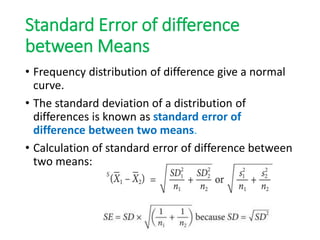 t distribution, paired and unpaired t-test | PPTX