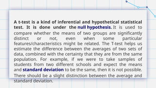 T-test Presentation by Gilbert Bentulan. | PPT