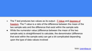 T-test in statistics for data science | PDF