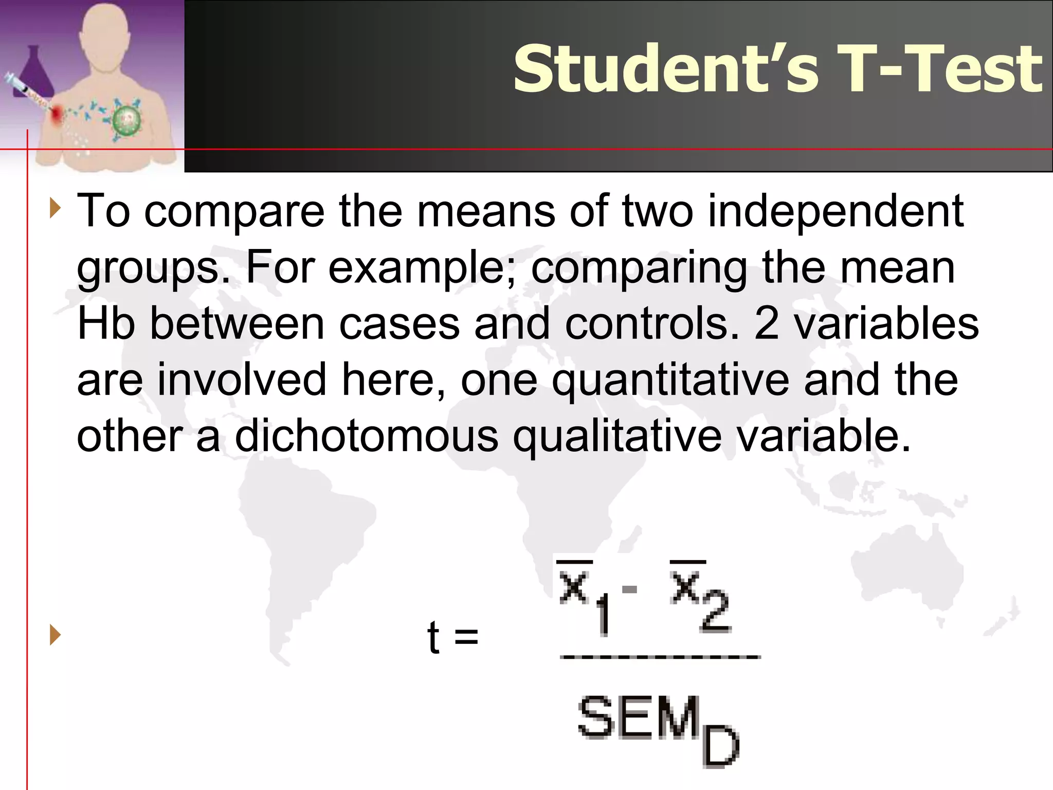 Student's T-test, Paired T-Test, ANOVA & Proportionate Test | PDF