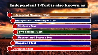 t Test- Thiyagu | PDF