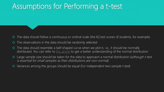 T test and types of t-test | PPTX