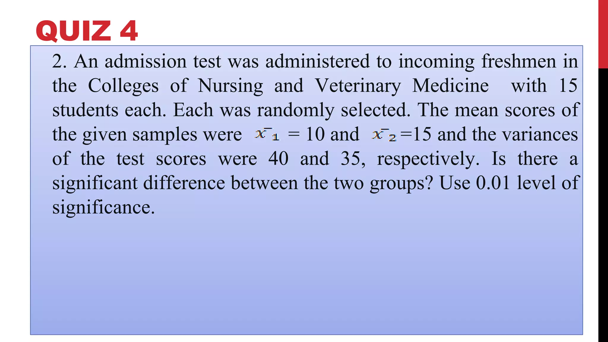 T test for two sample mean | PPT | Free Download