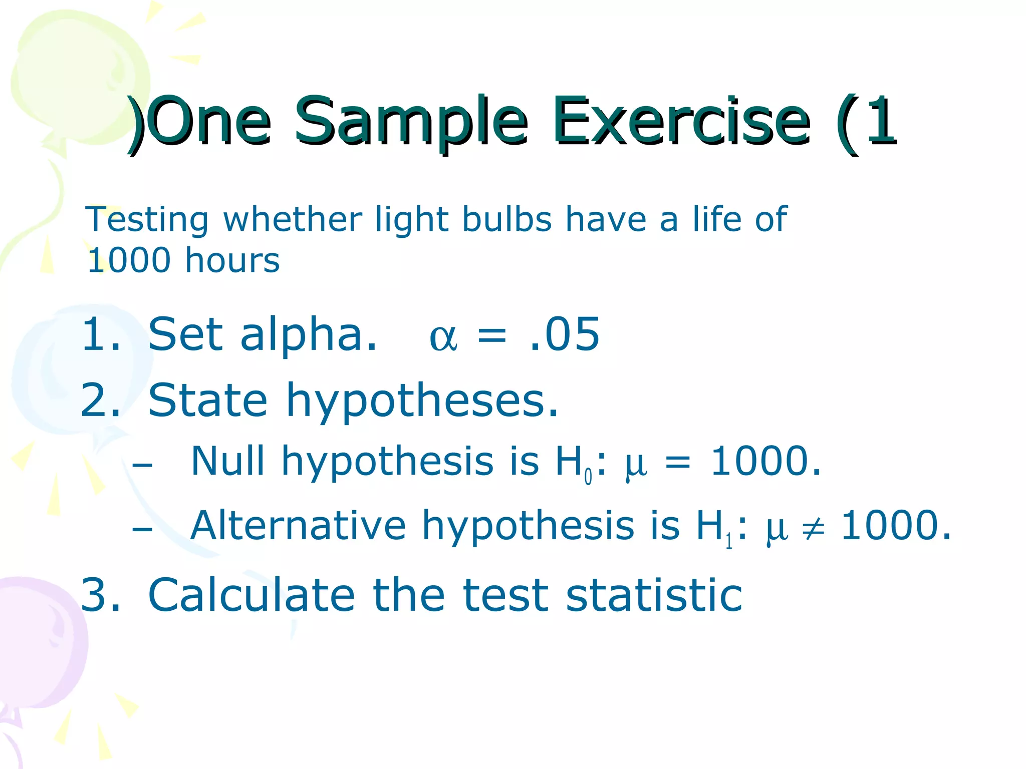 T test statistics | PPT