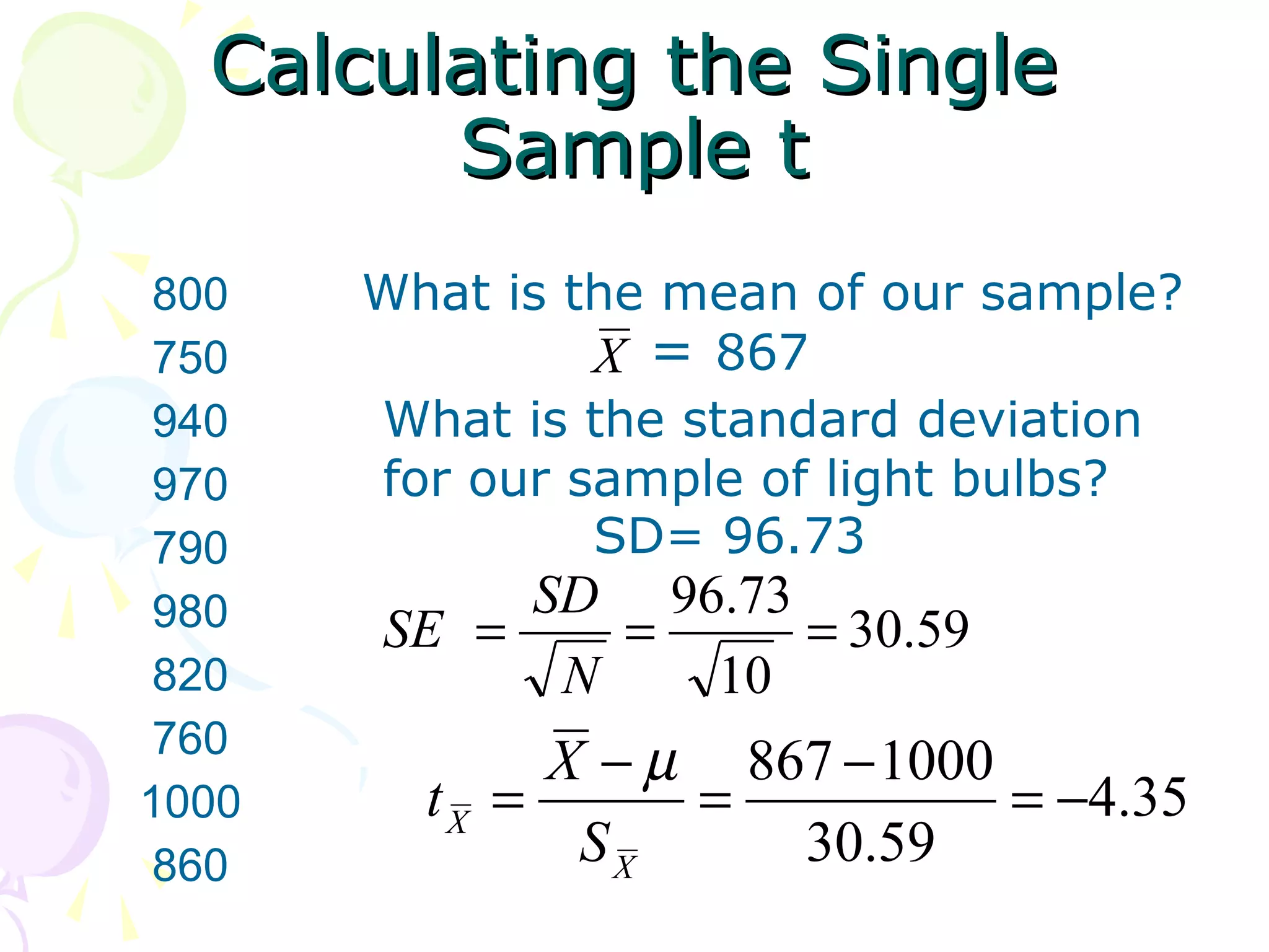 T test statistics | PPT