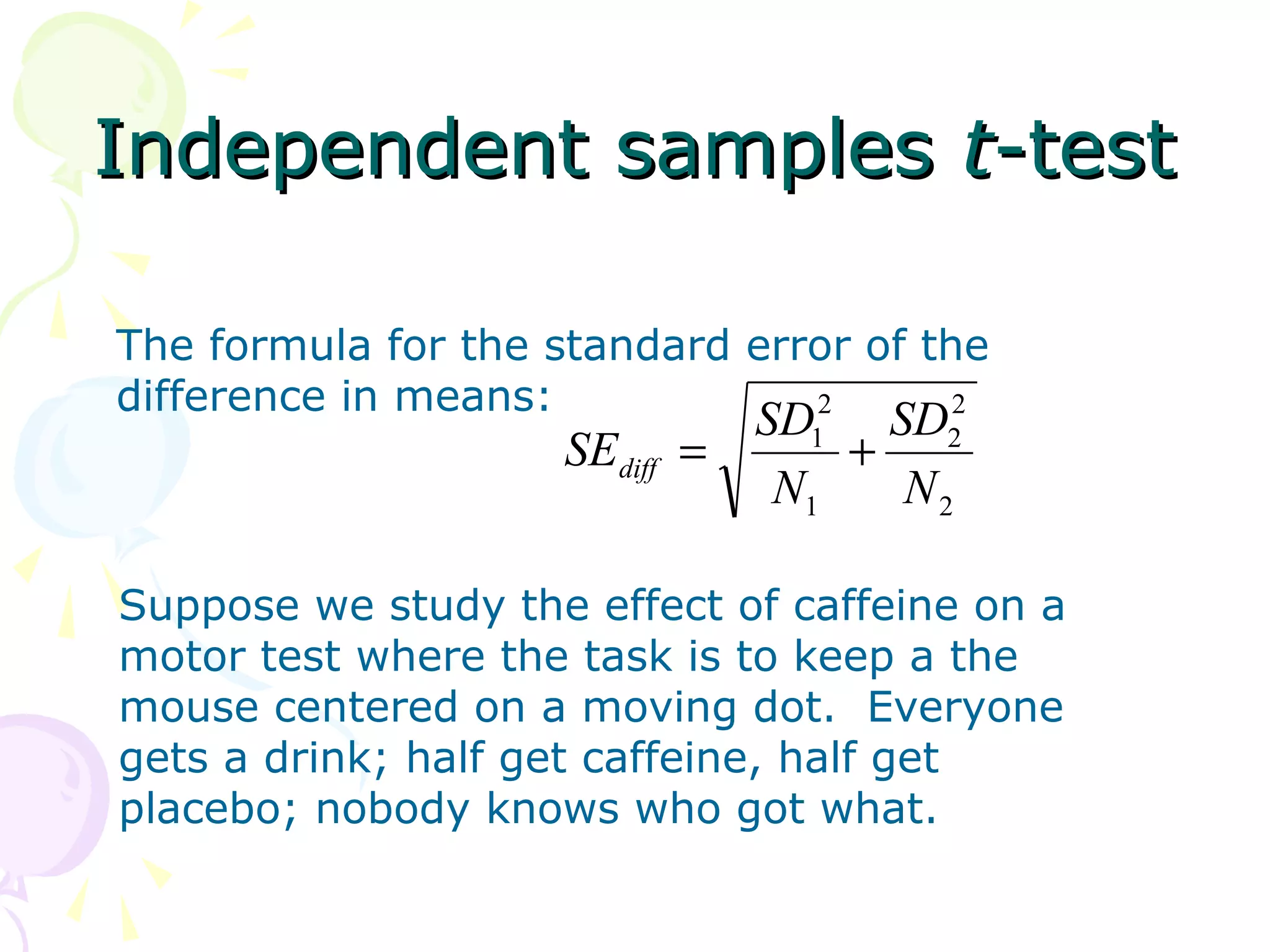 T Test Statistics Ppt