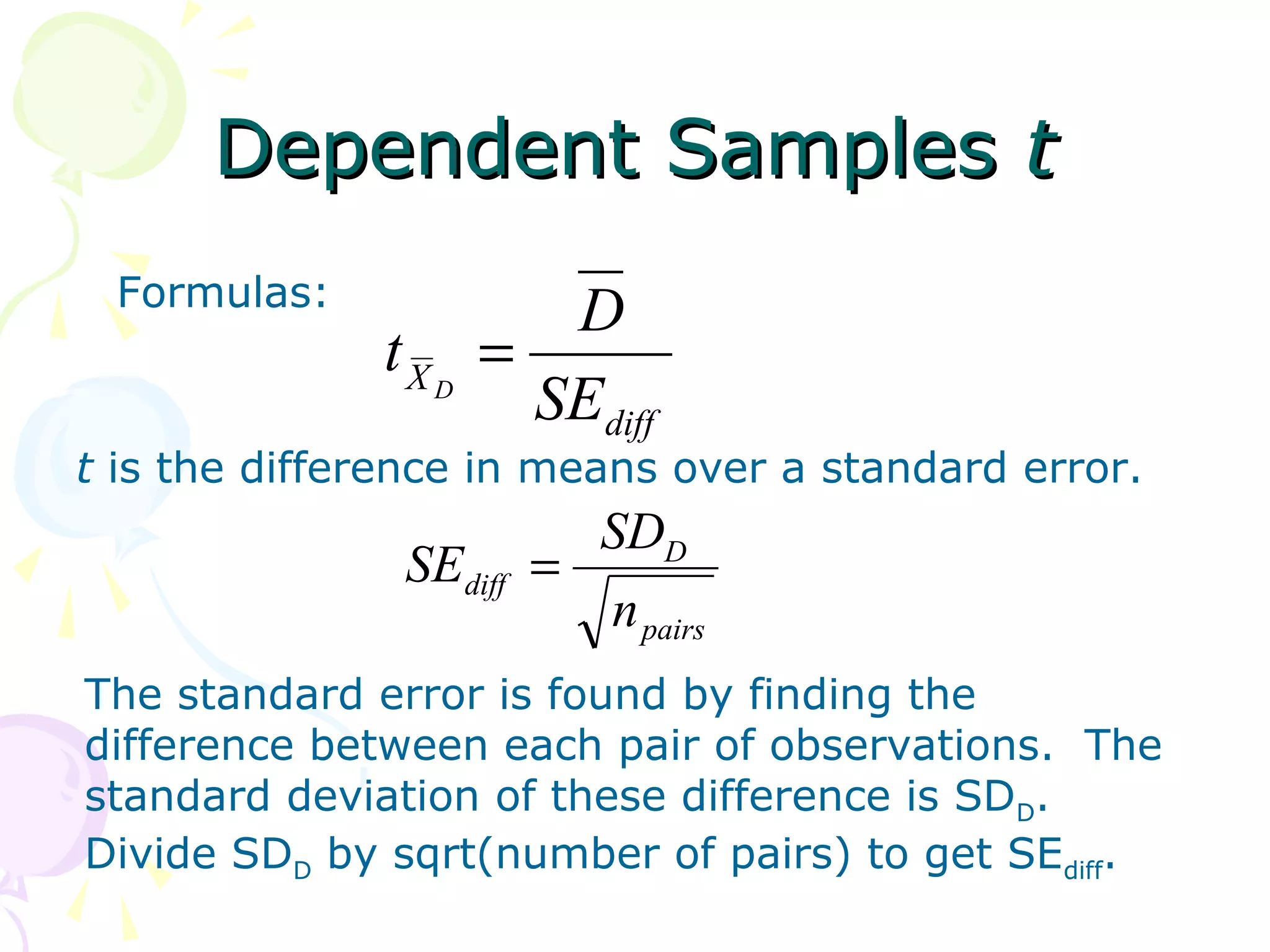 T test statistics | PPT