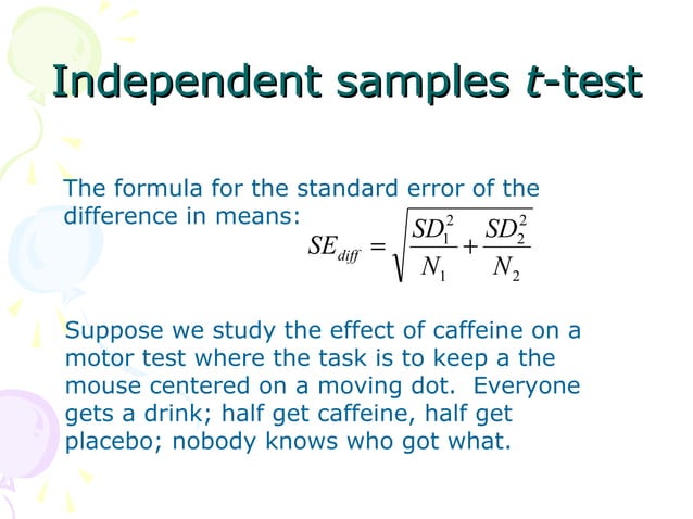 T test statistics | PPT