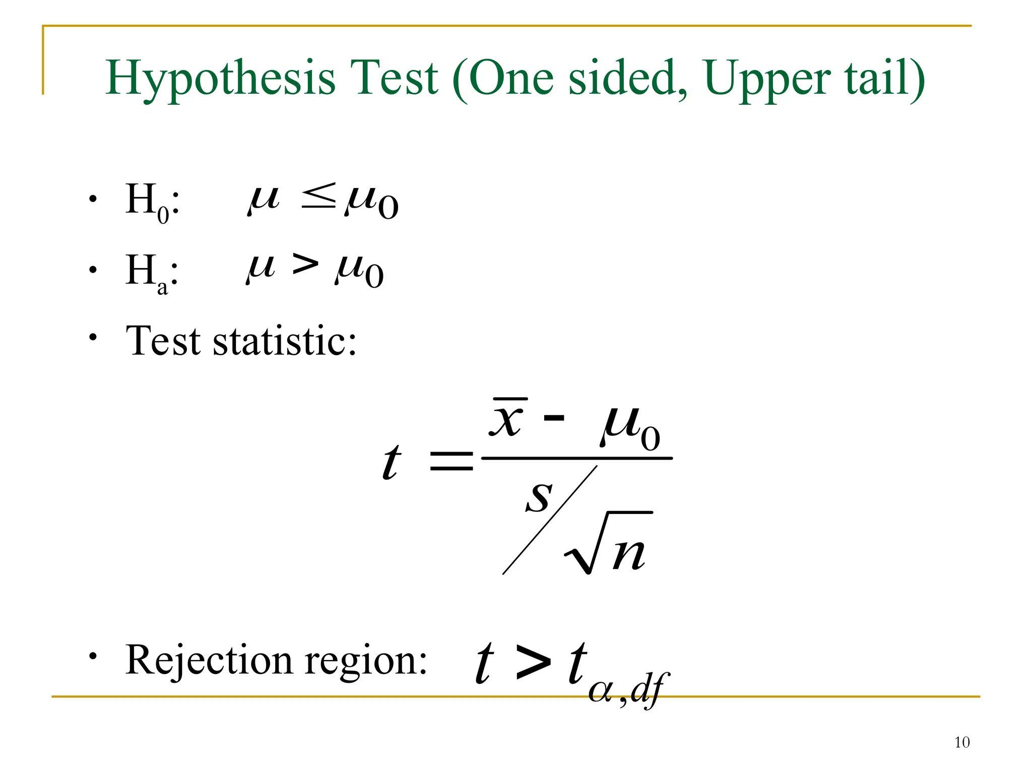Introduction to t test and types in Nursing.ppt