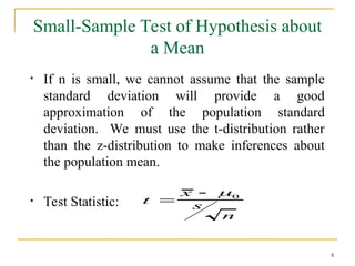 Introduction to t test and types in Nursing.ppt