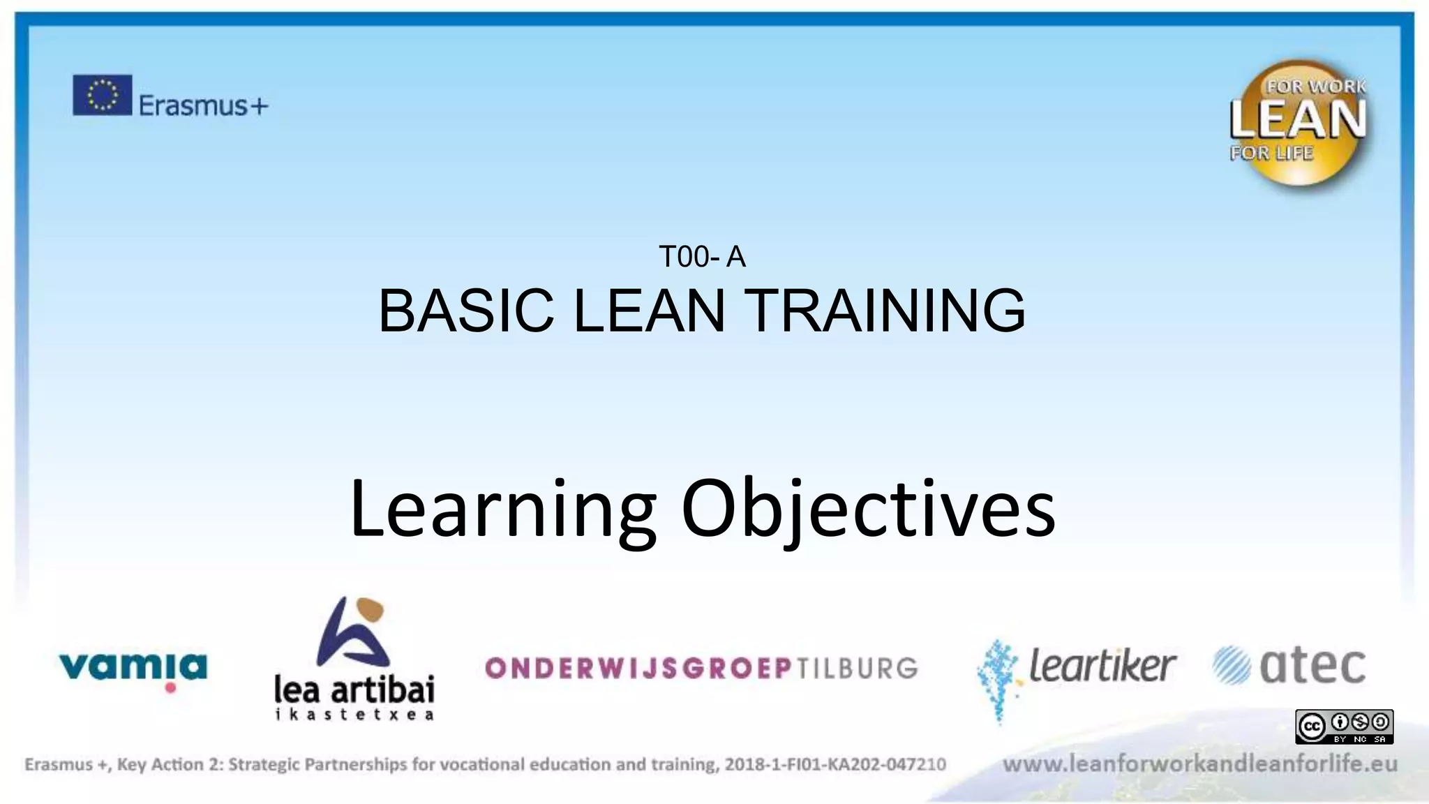 Lean for work and Lean for life - 0A - Objectives | PPT
