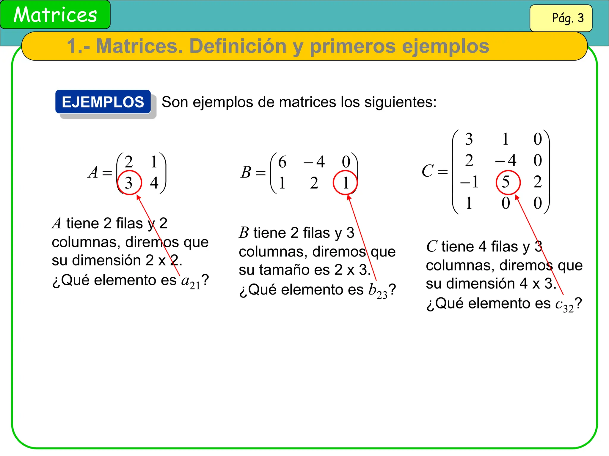 Matrices Matemáticos universitario pptx | PPT