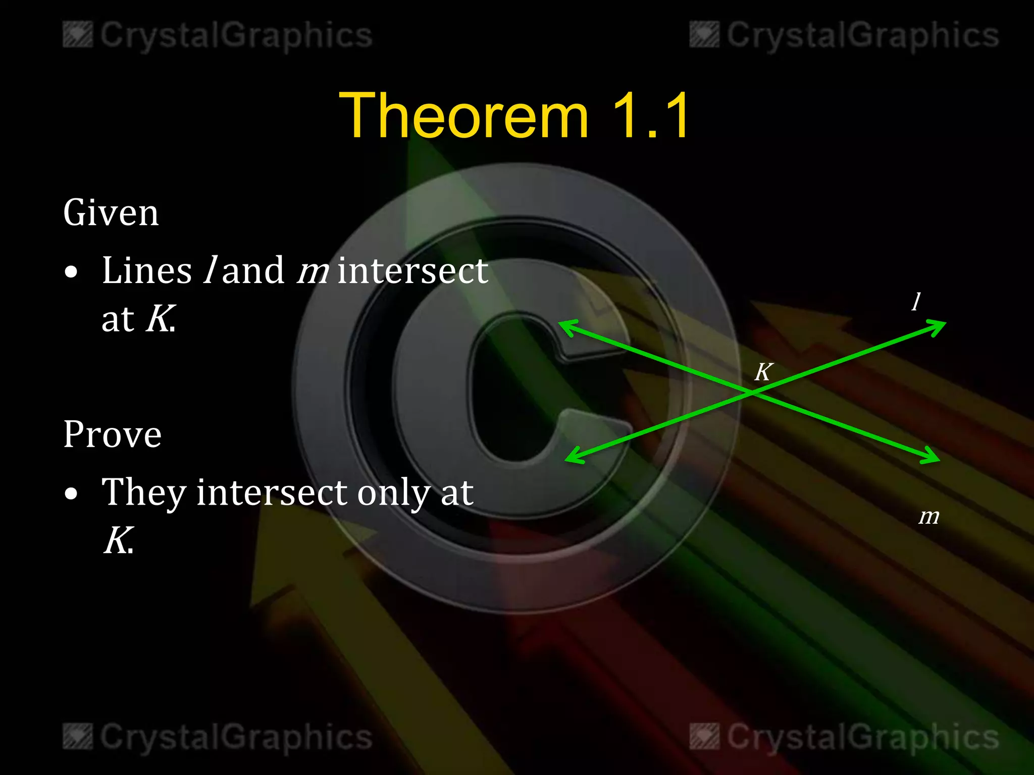 Geometry Proof #1: Theorem 1.1 | PPT