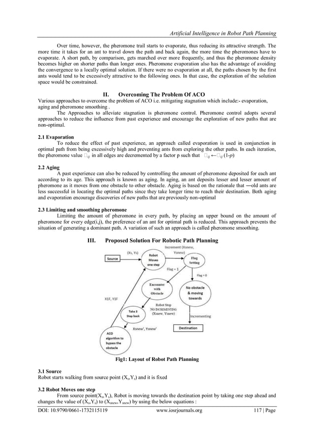 Artificial Intelligence in Robot Path Planning | PDF