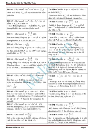 Khảo sát hàm số | PDF