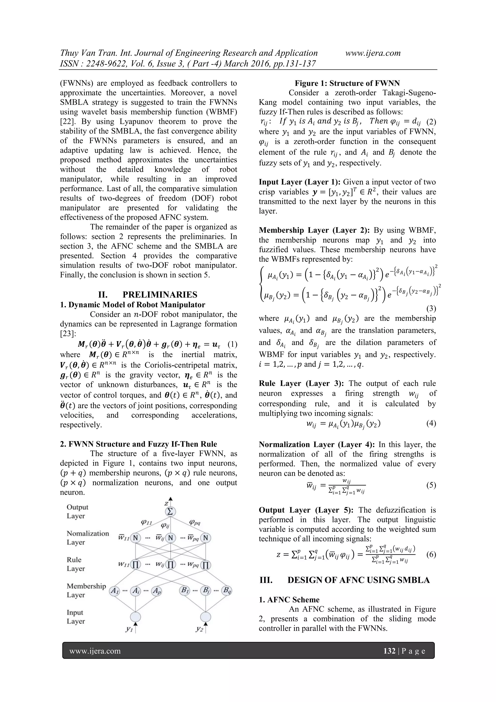 Adaptive Fuzzy Neural Control Utilizing Sliding Mode Based Learning Algorithm For Robot