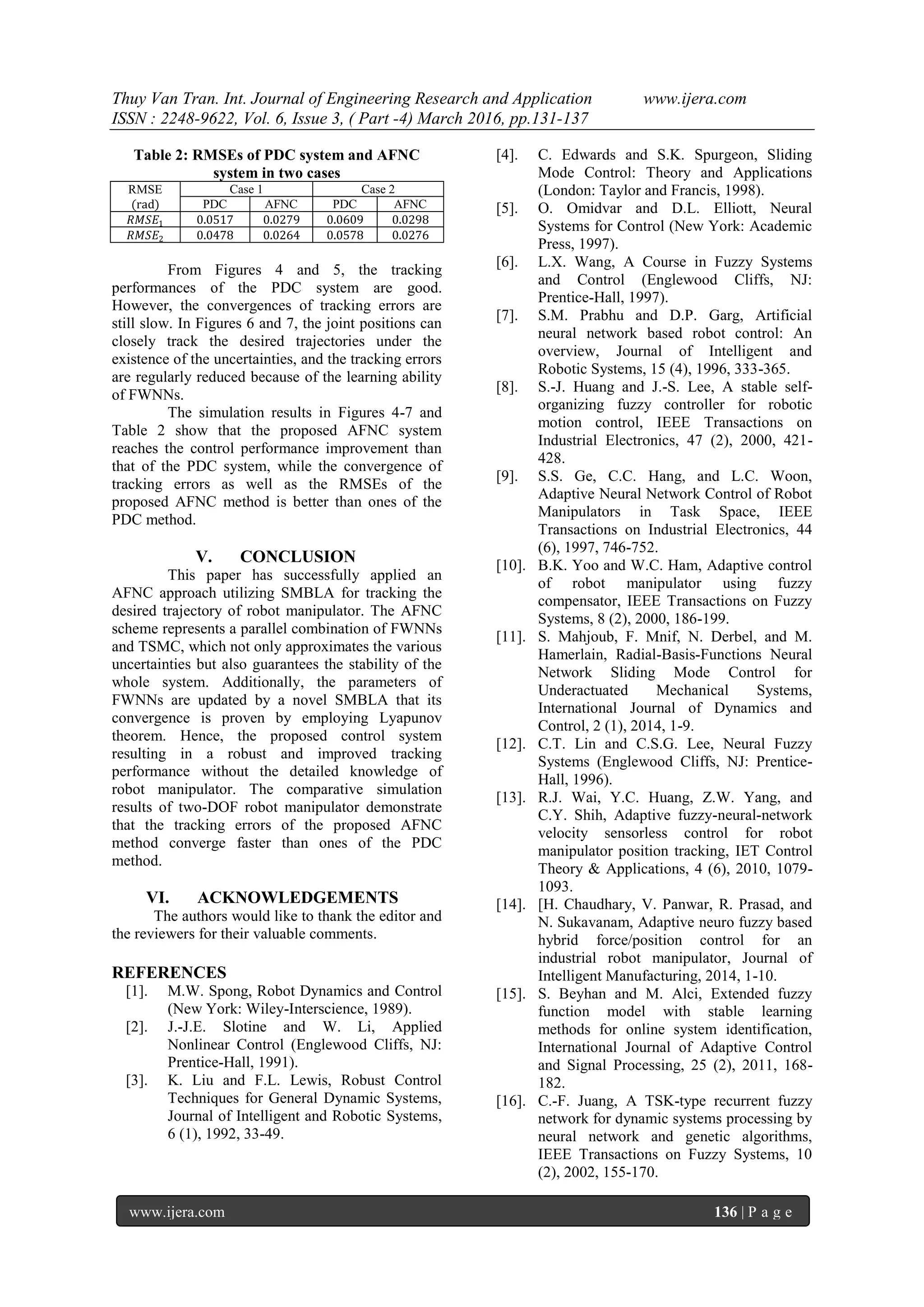 Adaptive Fuzzy-Neural Control Utilizing Sliding Mode Based Learning Algorithm for Robot ...