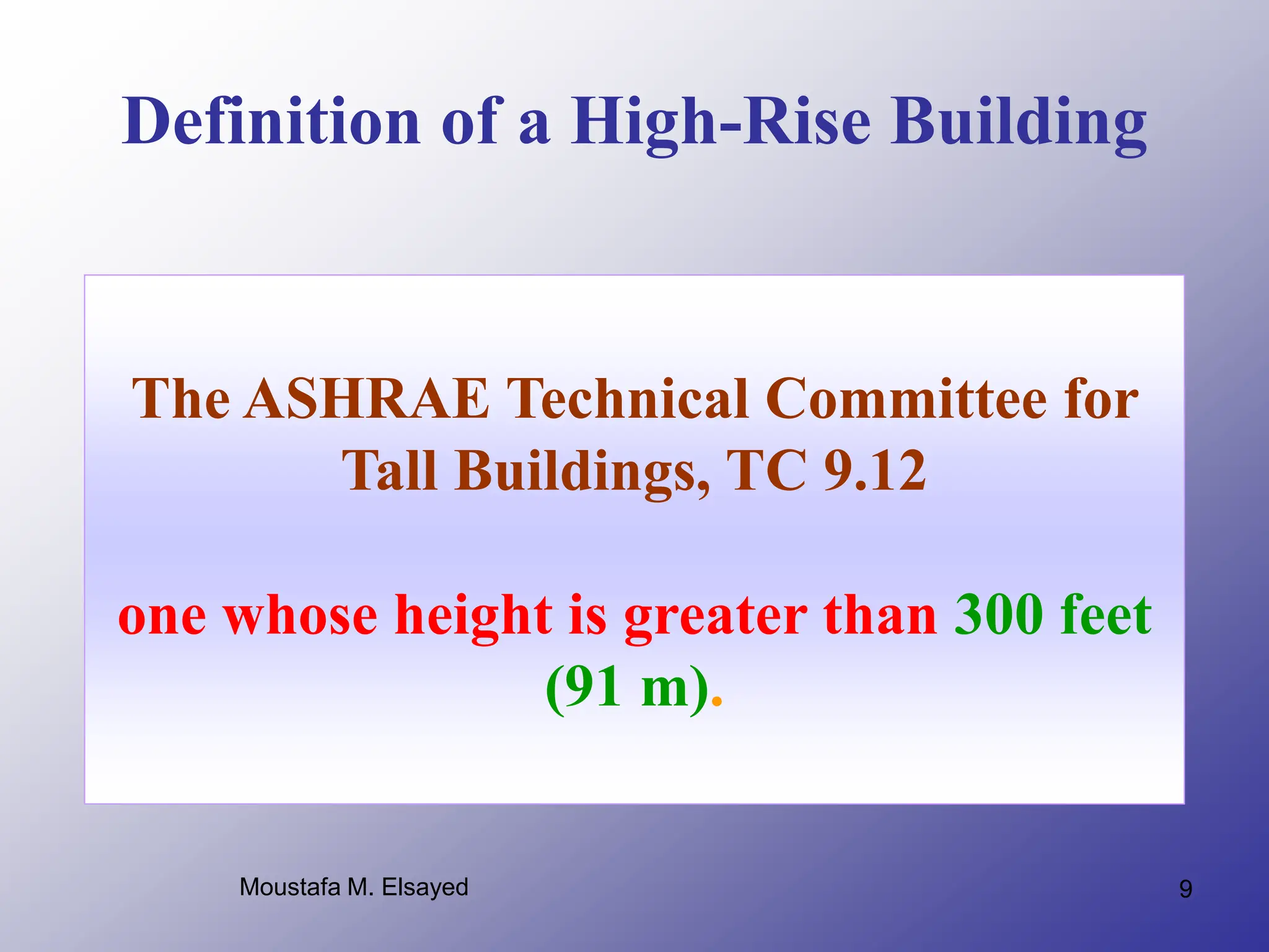 T07-1 Introduction to High Rise Buildings, Design of Electromechanical ...