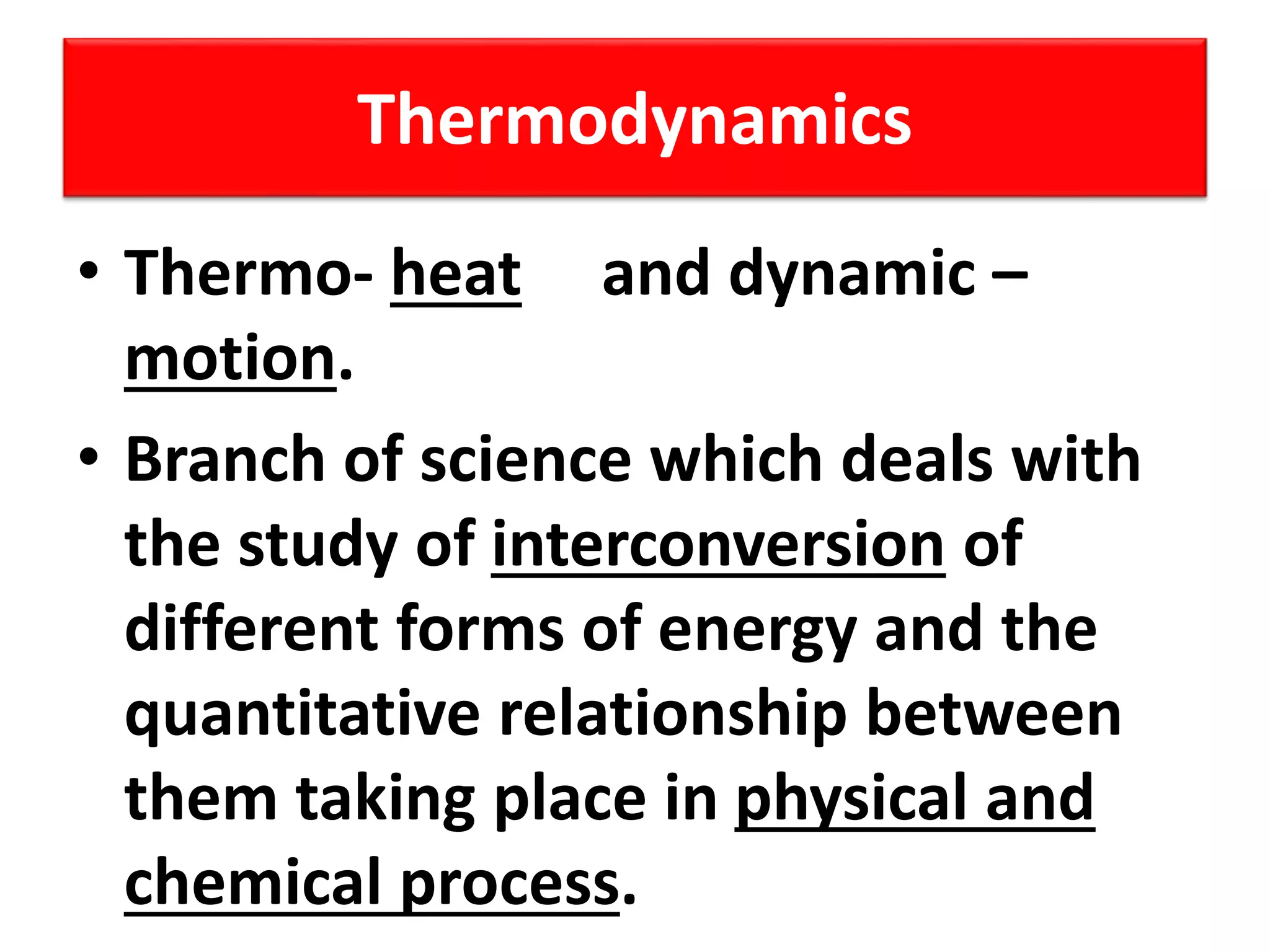 Thermodynamic | PPTX