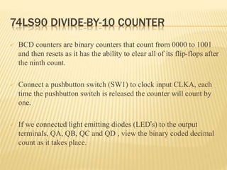 Bcd counter | PPTX
