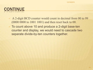 Bcd counter | PPTX