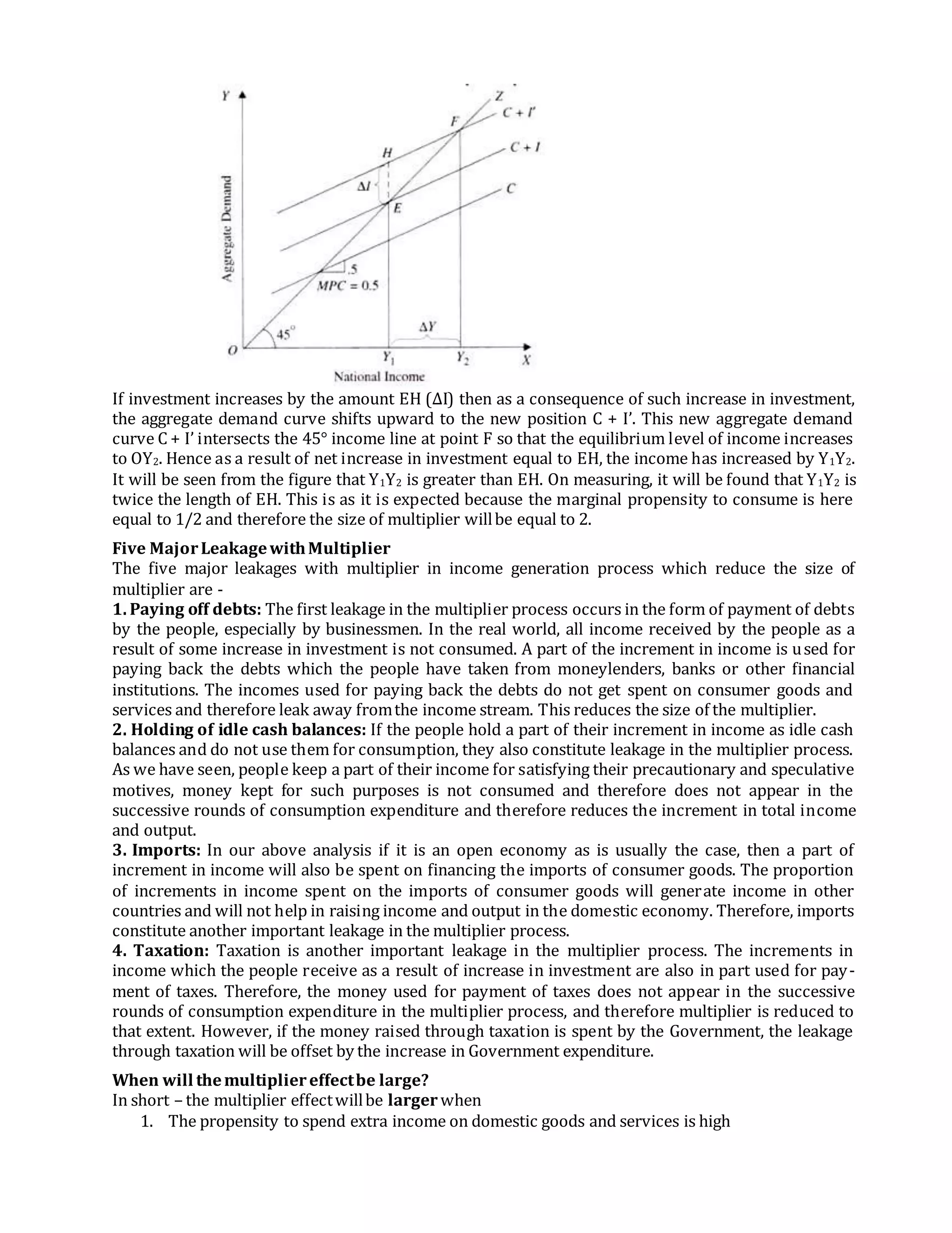 Multiplier Theory in Economics | DOCX