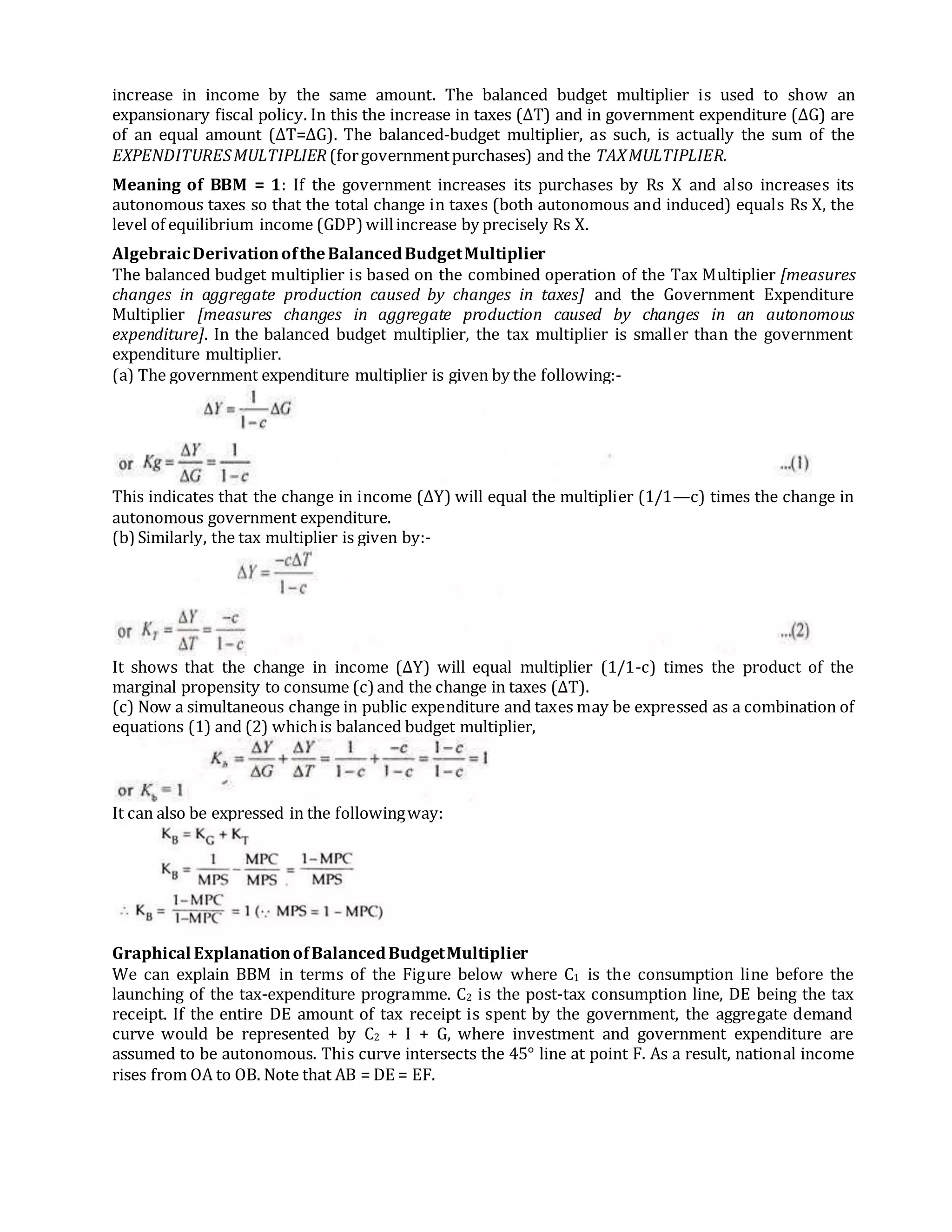 Multiplier Theory in Economics | DOCX