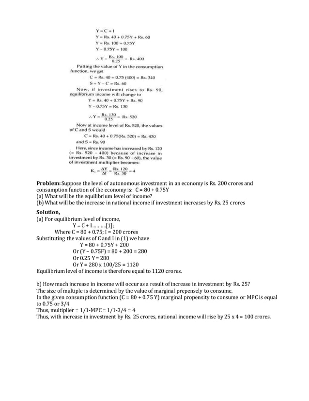 Multiplier Theory in Economics | DOCX