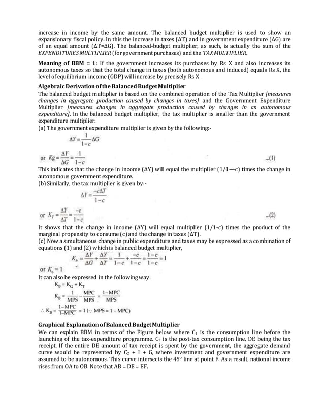 Multiplier Theory in Economics | DOCX