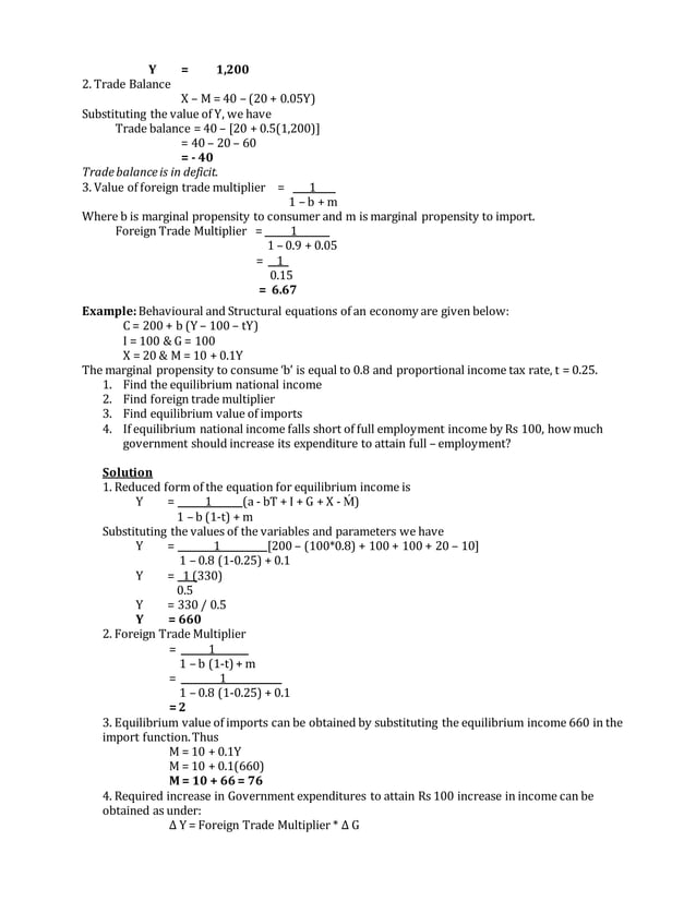 Multiplier Theory in Economics | DOCX